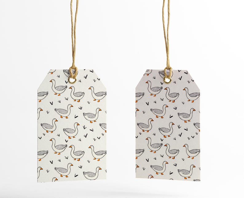 Cute Goose Seamless Pattern Repeating Goose Pattern Background Cute ...