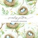 Seamless Nest Pattern, Cute Birds Nest Background Pattern, Seamless ...