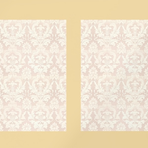 Seamless Damask Pattern Set, Neutral Damask Patterns, Distressed Damask ...