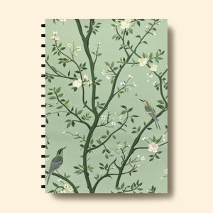 Sage Green Chinoiserie Floral Pattern, Seamless Green Chinoiserie ...