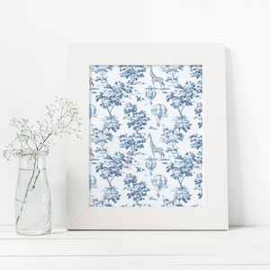 Baby Blue Toile Background Pattern Baby Boy Toile De Joy Seamless ...