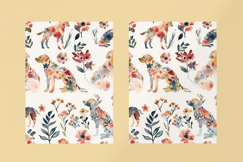 Dogs Seamless Background Pattern Seamless Labrador Pattern Colorful ...