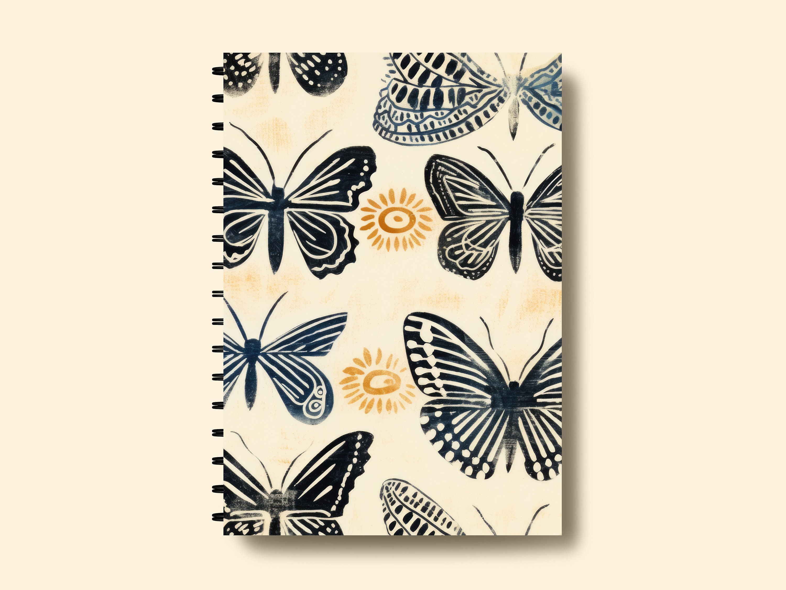Seamless Black Butterflies Digital Paper Black Butterfly Pattern ...