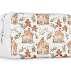 Seamless Gingerbread Man Pattern, Gingerbread House Background Pattern ...