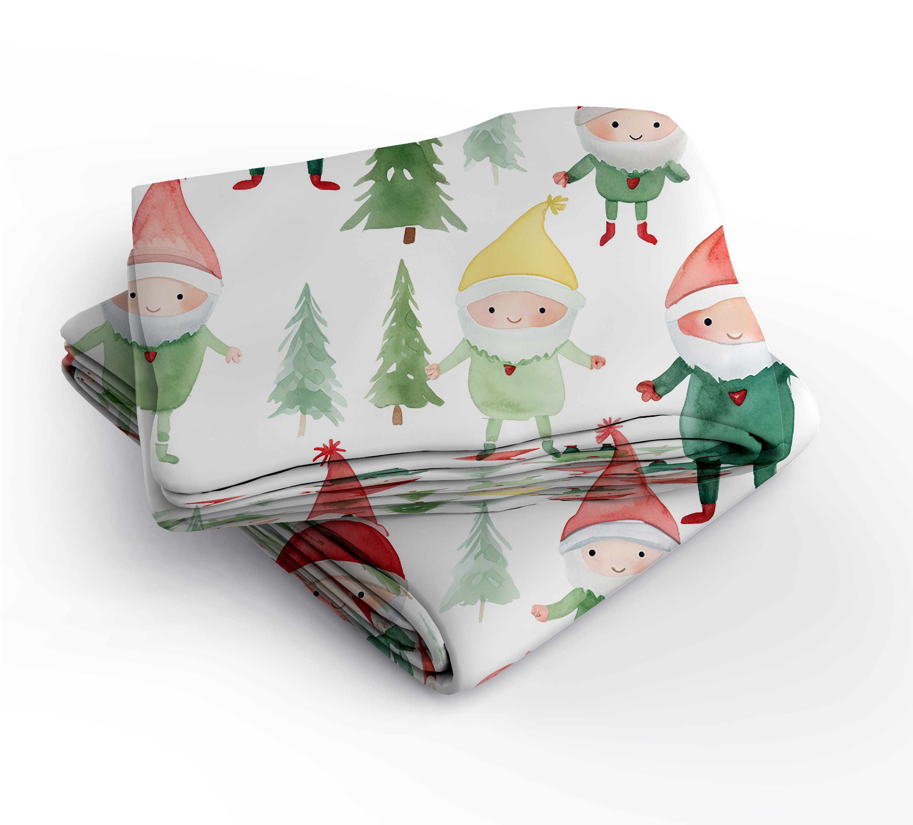Elf Seamless Elf Pattern Watercolor Elf Digital Paper - Etsy