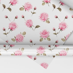 30 Watercolor Rose Patterns, Shabby Chic Roses Seamless Backgrounds ...