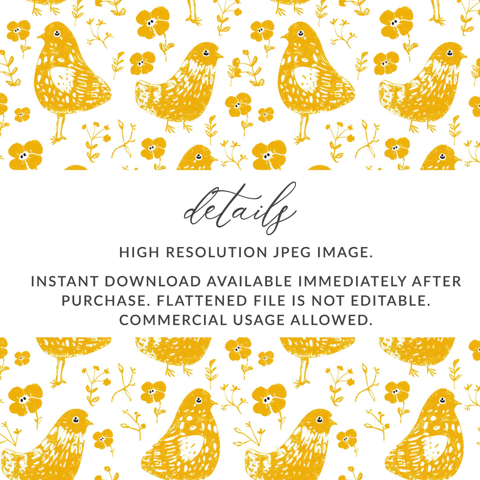 Seamless Chick Background, Yellow Chicken Pattern, Yellow Baby Chick ...