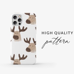 Moose Background Pattern Cute Sketched Moose Pattern Digital File ...