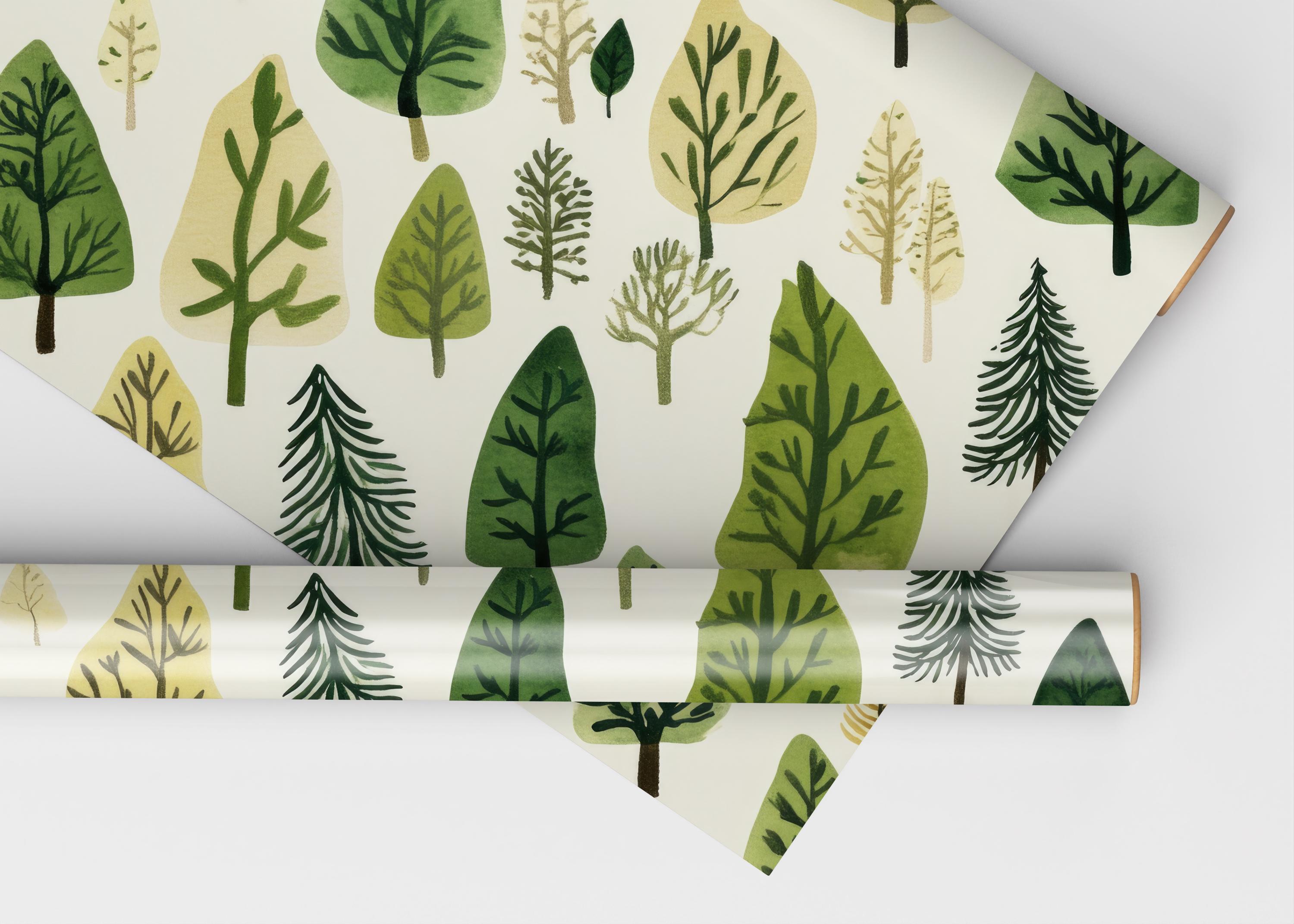 Forest Seamless Background Pattern PNG Cute Pine Tree Seamless Pattern ...