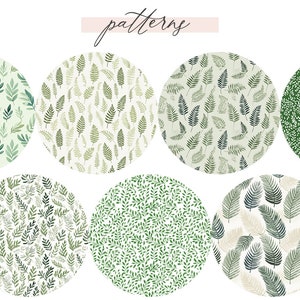 Seamless Sage Green Leaf Pattern, Sage Green Botanical Backgrounds ...