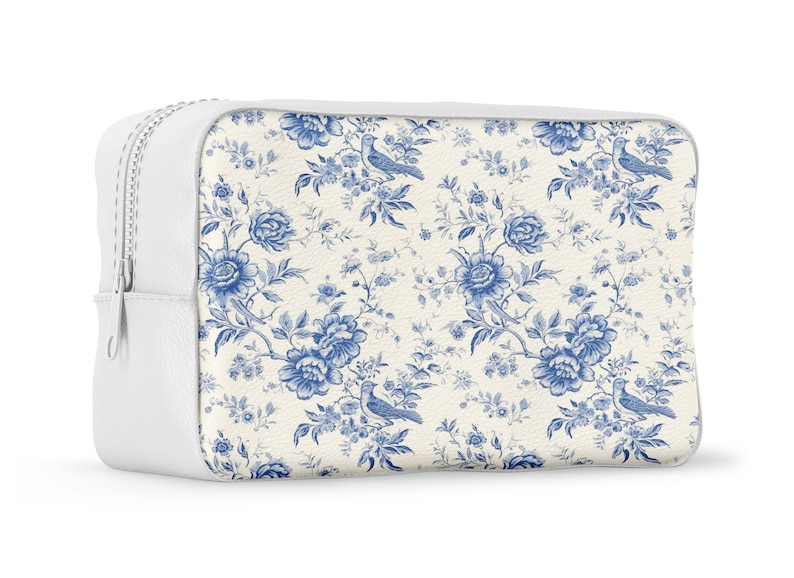 Blue Toile Seamless Pattern French Toile Repeating Background, Blue ...