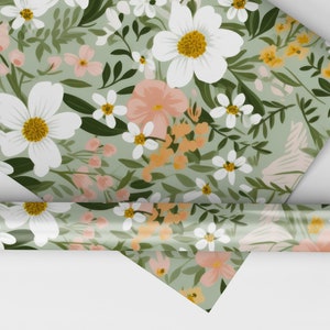 Sage Green Seamless Pattern Background, Sage Green Floral Pattern ...