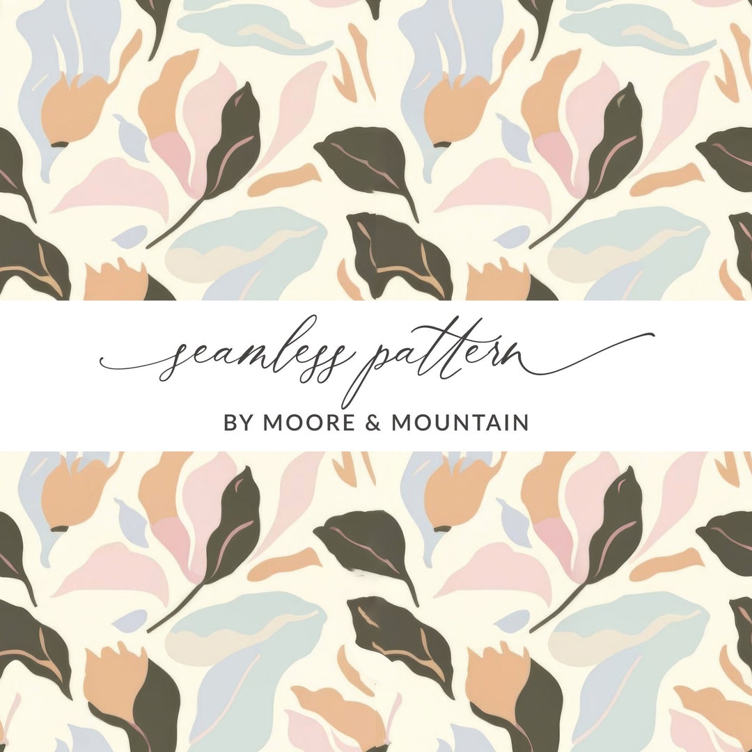 Modern Leaf Seamless Background Pattern Design, Seamless Leaves ...