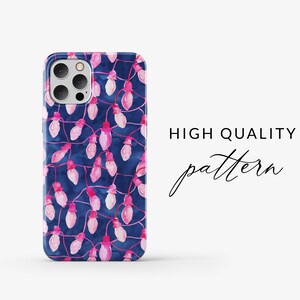 Christmas Lights Seamless String Lights Background Pattern, Pink ...