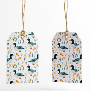 Cute Spring Ducks Seamless Pattern, Cute Ducks Repeating Background ...