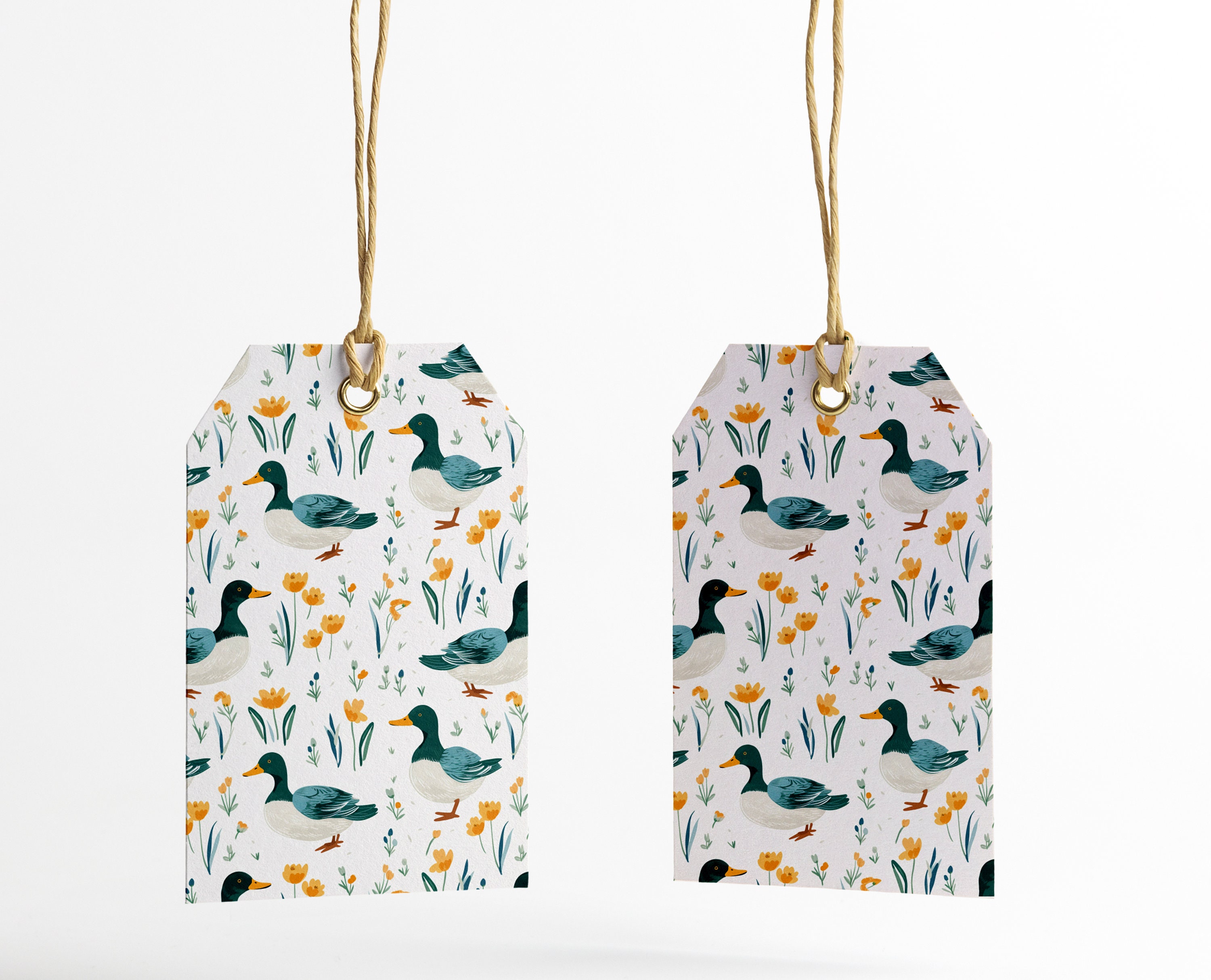 Cute Spring Ducks Seamless Pattern, Cute Ducks Repeating Background ...