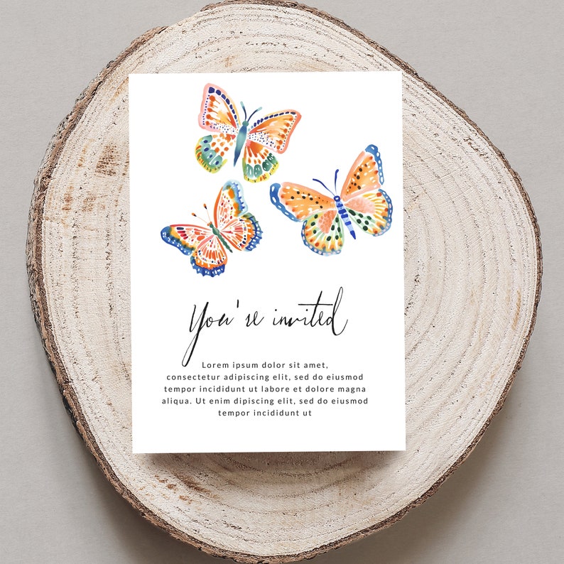 Watercolor Butterfly Clipart, Boho Gouache Butterfly Clipart, Butterfly ...
