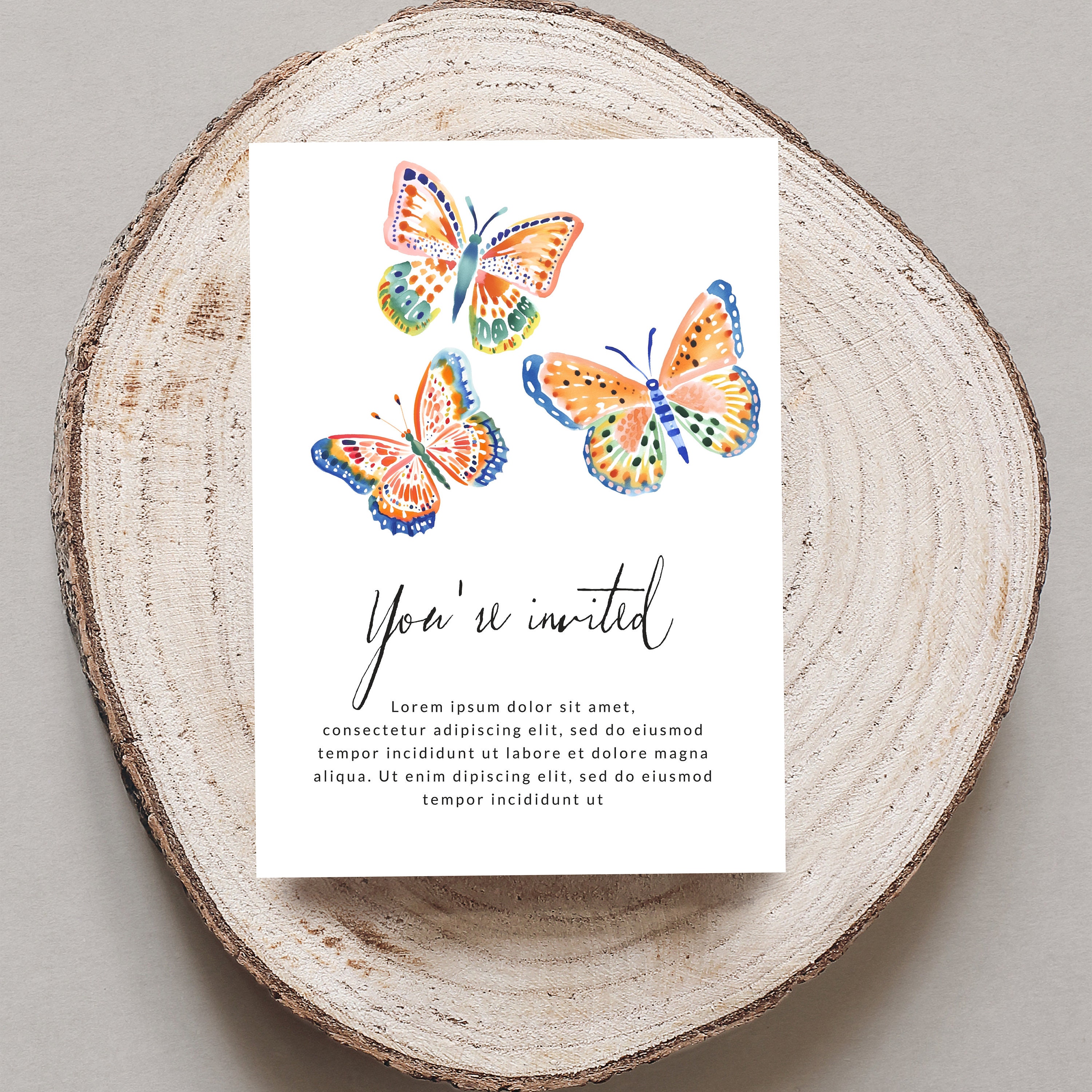 Watercolor Butterfly Clipart, Boho Gouache Butterfly Clipart, Butterfly ...