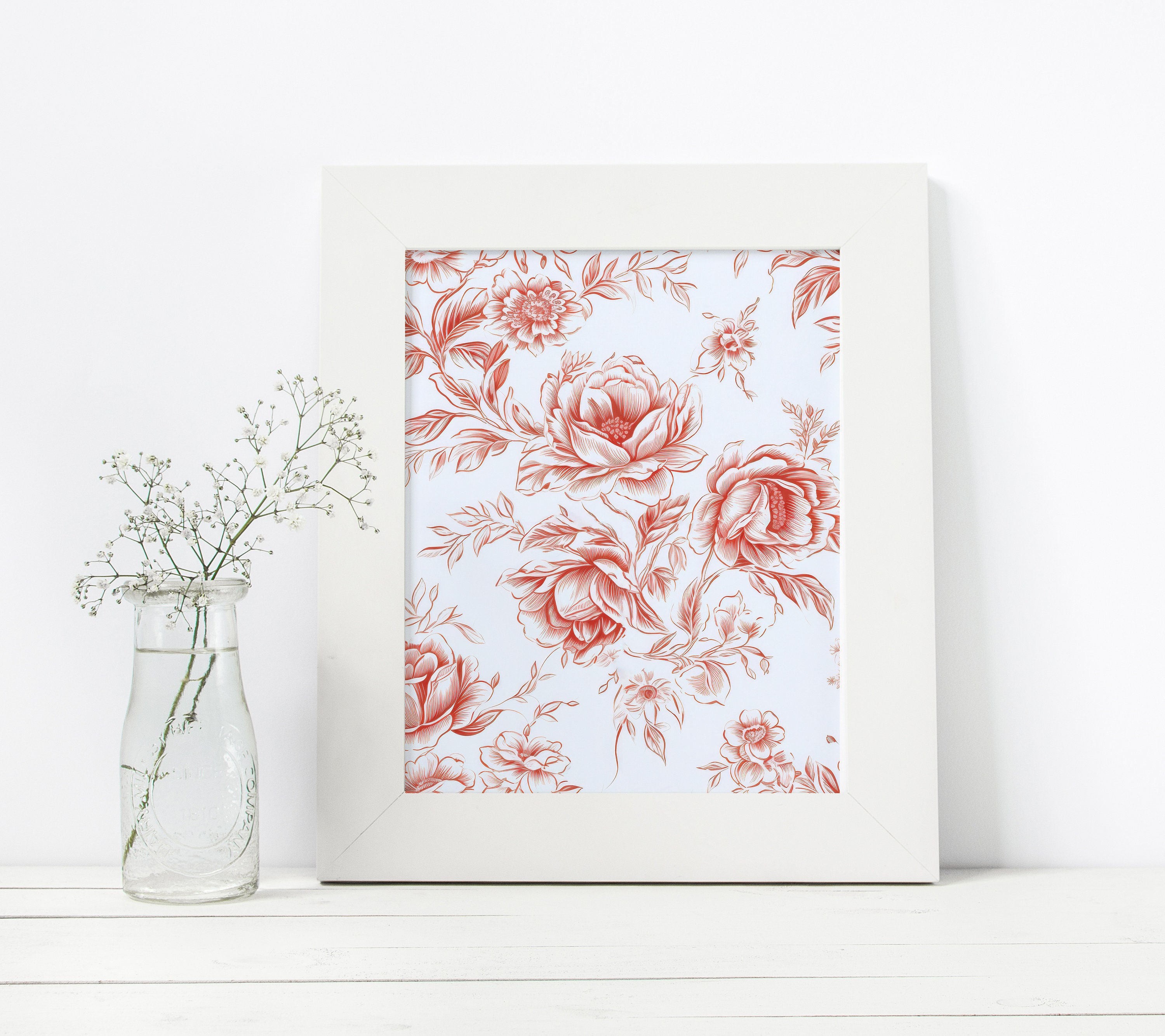 Seamless Chinoiserie Pattern Light Pink Chinoiserie Floral Pattern ...