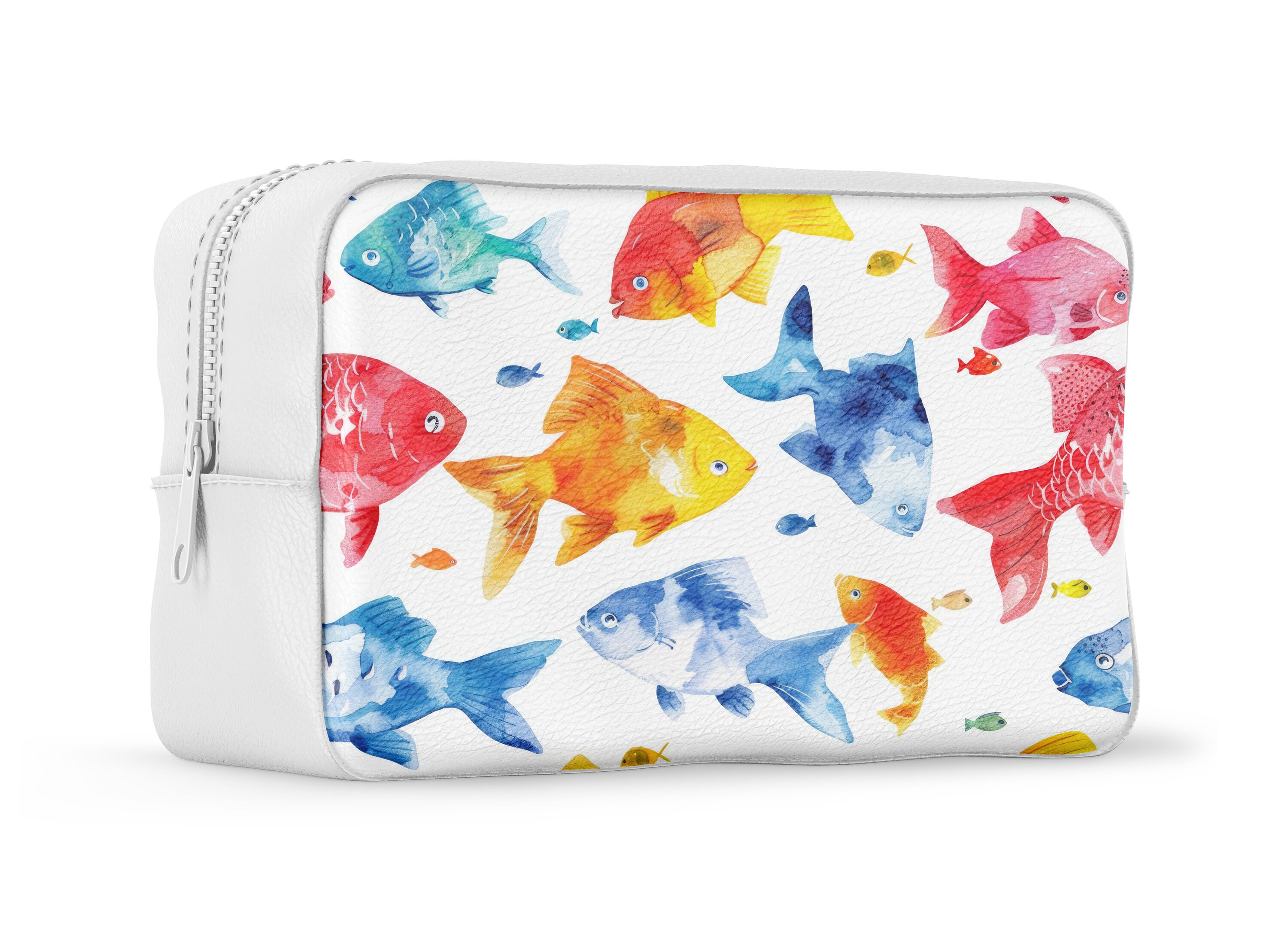 Seamless Watercolor Fish Seamless Pattern, Cute Fishes Background ...