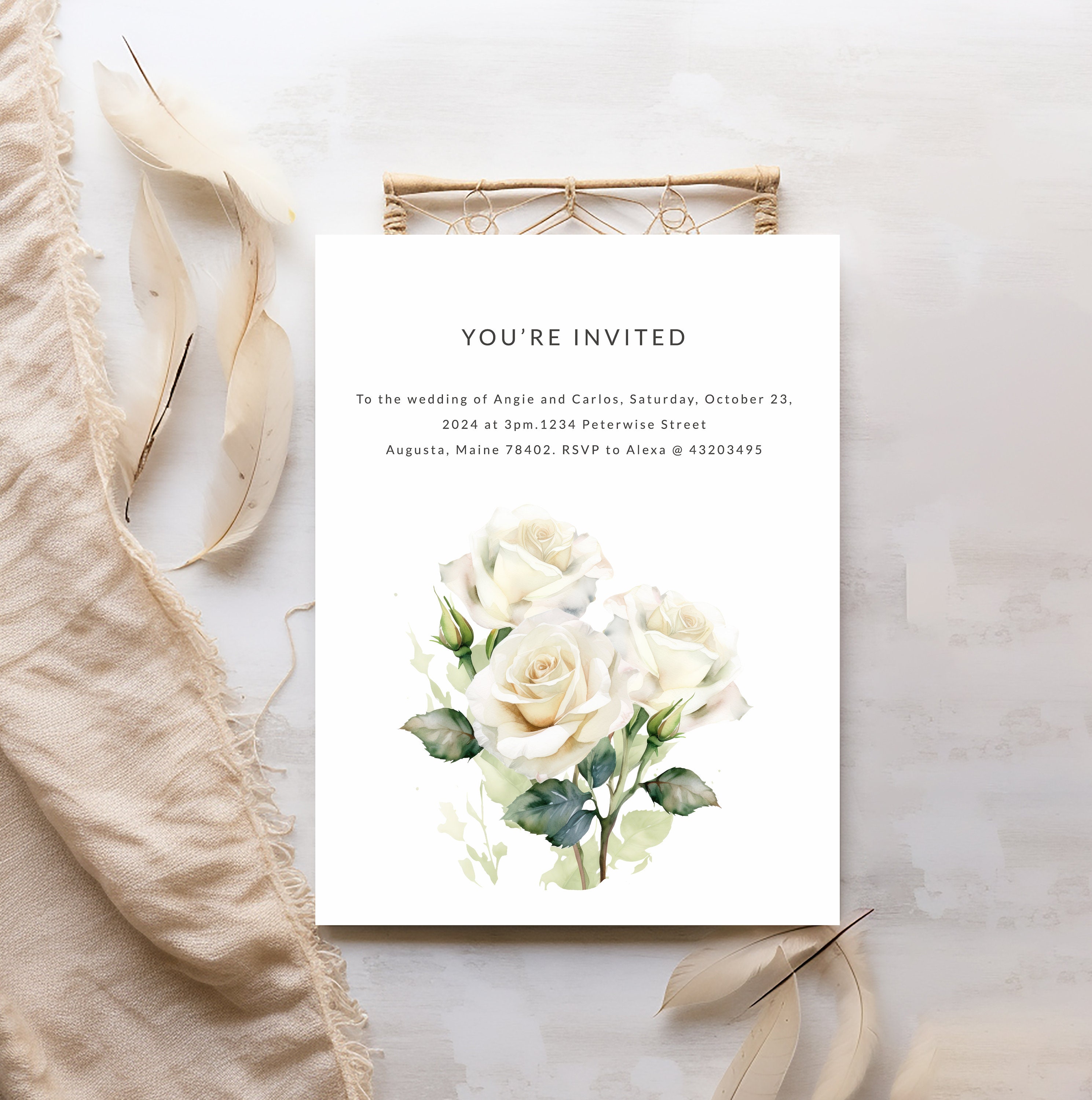 Watercolor White Roses Clipart Watercolor Roses Neutral Roses - Etsy