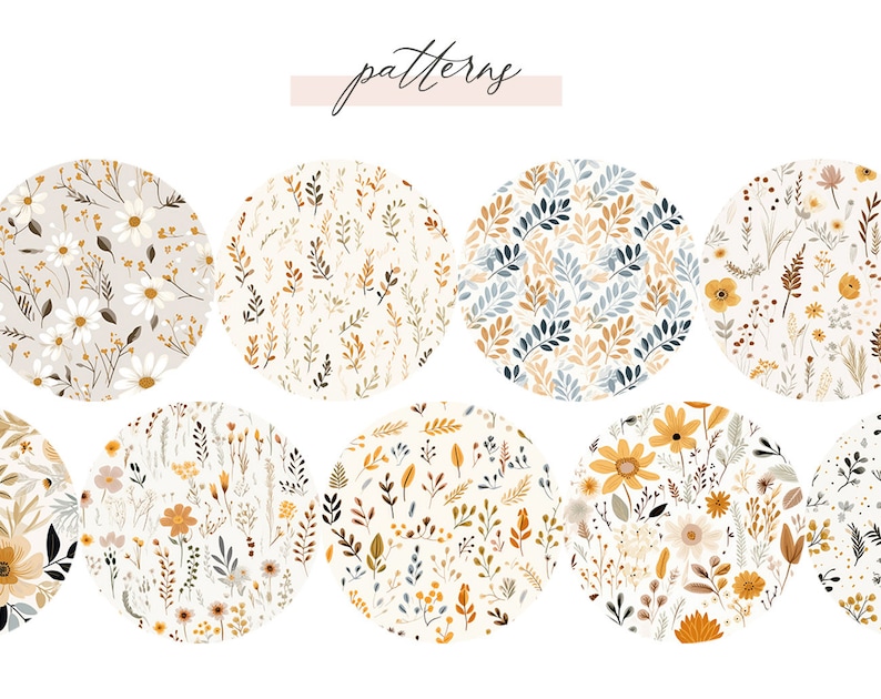 Seamless Neutral Pattern, Seamless Neutral Foliage, Seamless Neutral ...