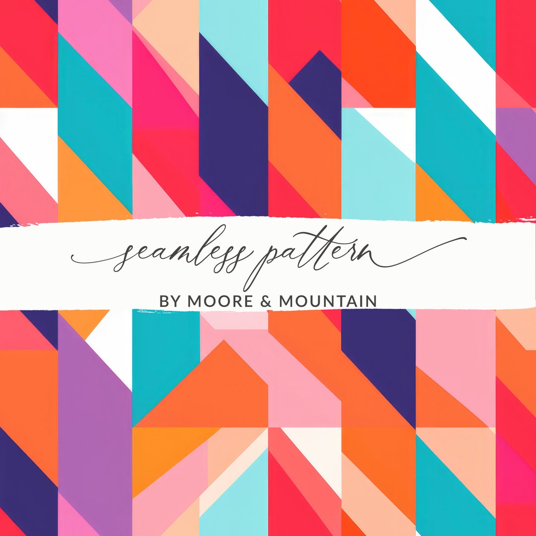 Colorblocking Seamless Pattern Modern Colorblock Pattern, Seamless ...