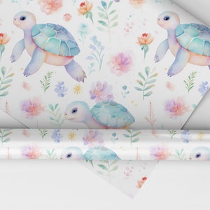 Purple Seamless Turtle Pattern, Pastel Turtle Seamless Background, Cute ...