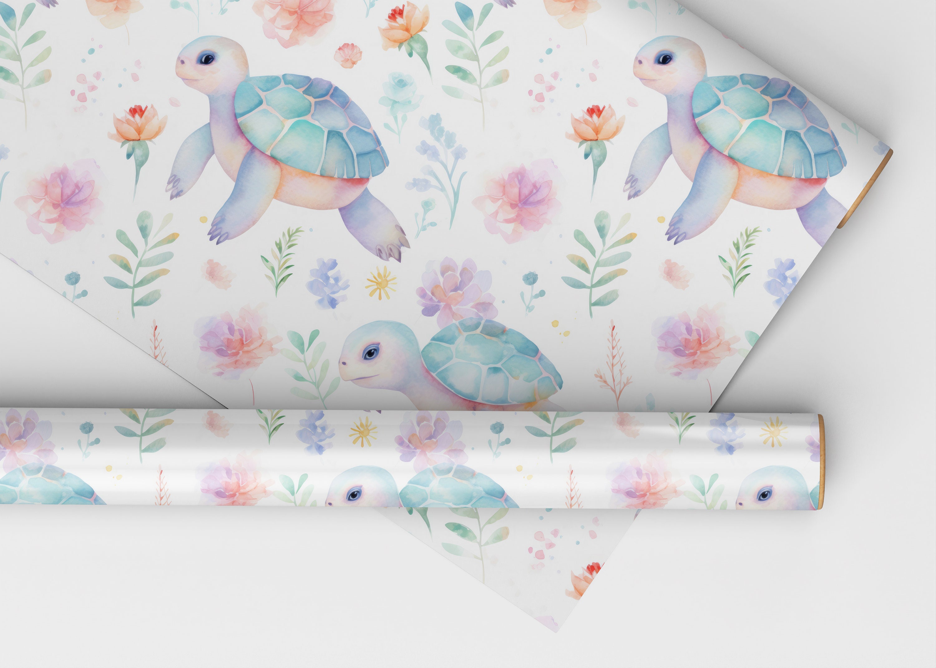 Purple Seamless Turtle Pattern, Pastel Turtle Seamless Background, Cute ...
