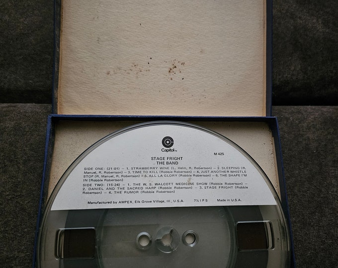 1970 Stage Fright the Band 7 1/2 IPS Reel to Reel Tested Great Shape ...