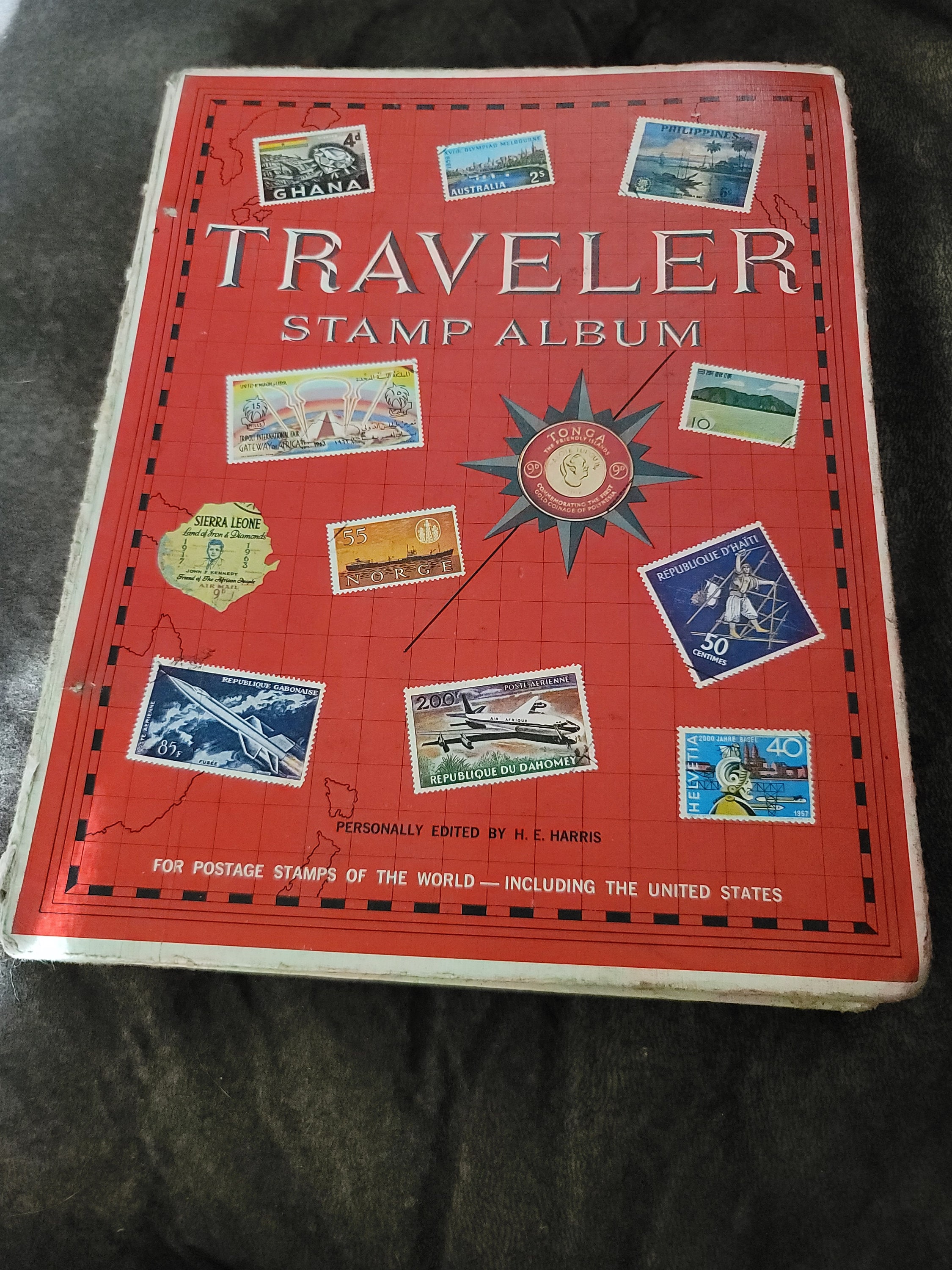 1968 Traveler Stamp Album/book Fantastic Shape Over 100 Stamps - Etsy