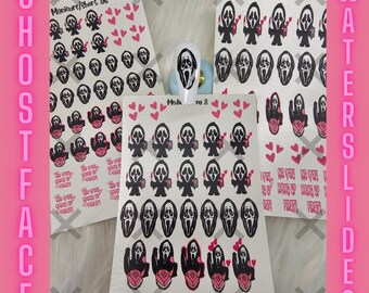 Ghostface Handmade Nail Art Water-slide Decal - Etsy
