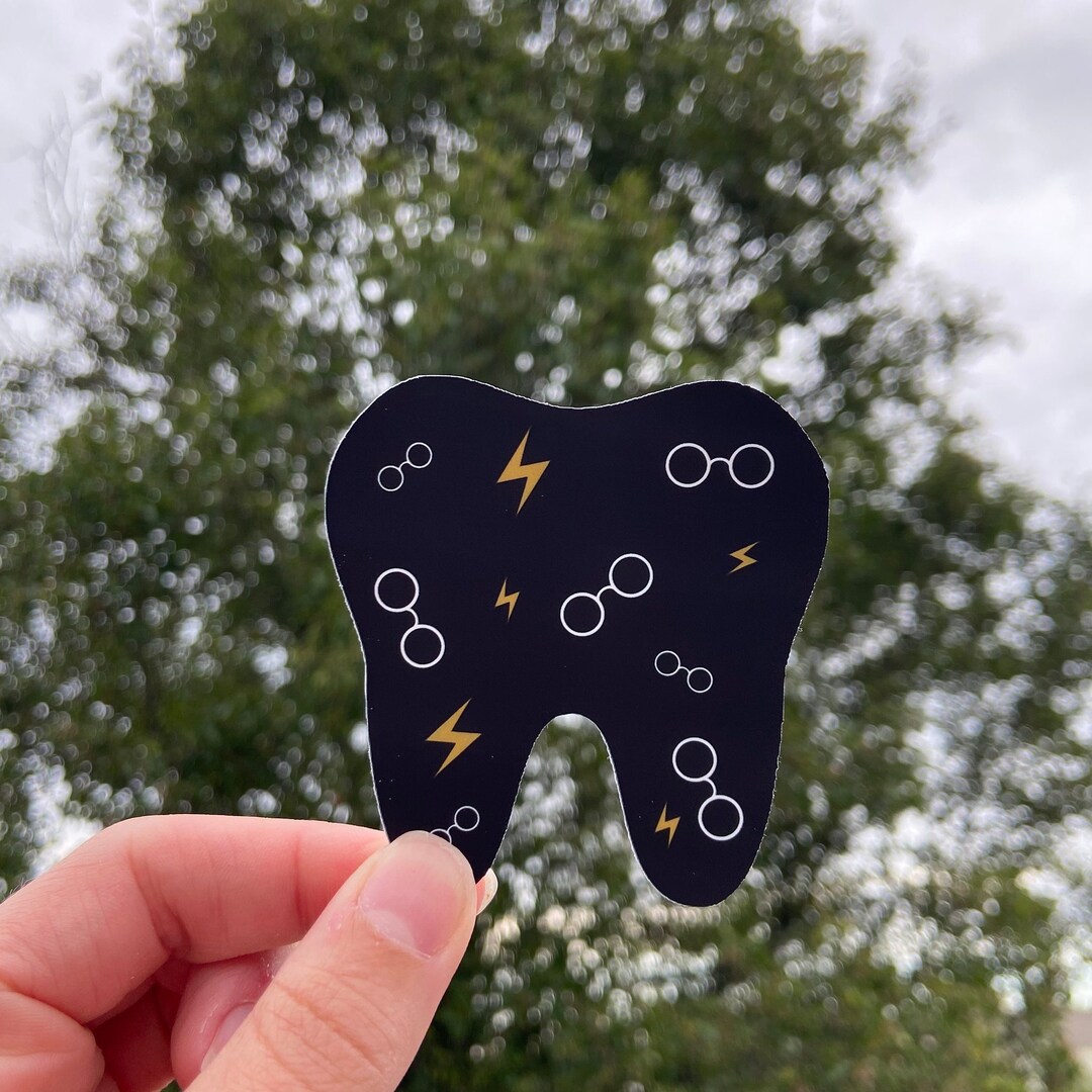 Harry Potter Inspired Sticker/wizard Tooth/tooth Sticker/harry - Etsy
