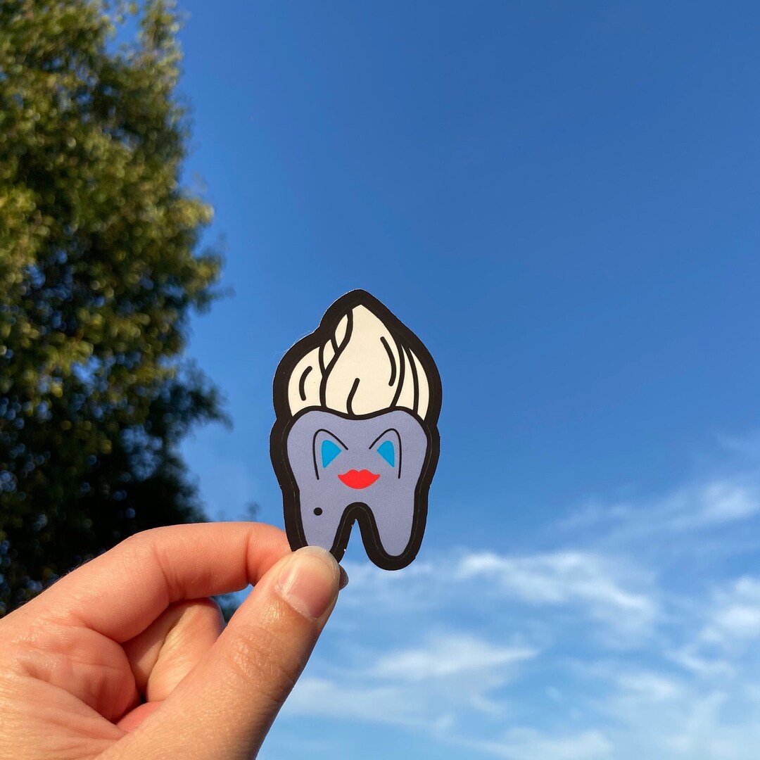 Ursula Tooth Sticker/ursula Sticker/ Little Mermaid Sticker - Etsy