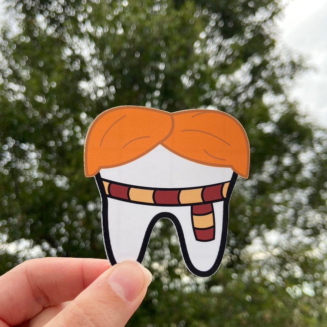 Harry Potter Inspired Sticker/magic Sticker/wizard Tooth/tooth - Etsy
