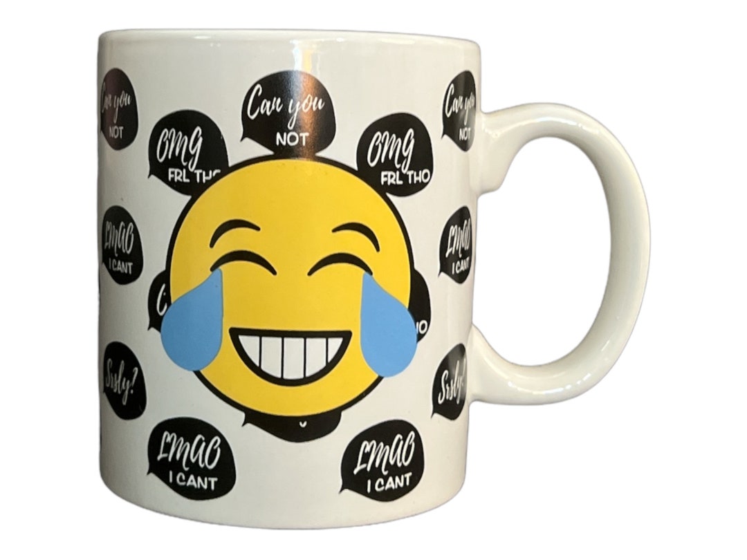 Laughing Emoji Coffee Mug 4"h - Etsy