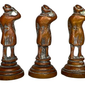 Vintage English Street Figures-miniature Statuettes 2.25"h Metal - Etsy