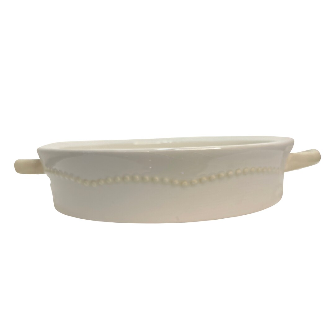 A Princess House Pavillion Round Casserole Handle Dish 2 Qt 10.5”D X 2 ...
