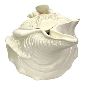 Vintage Whiteware Shell Large Tureen Crest Molds Inc 1983 - Etsy