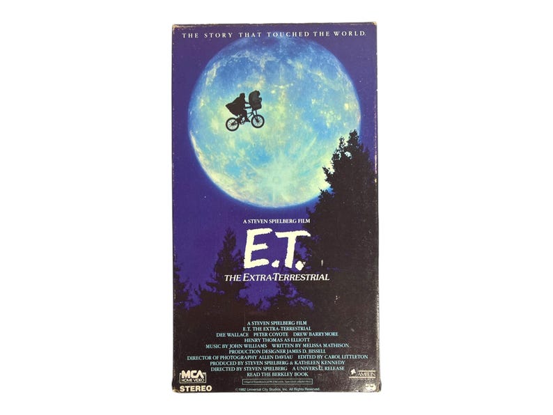 E.T. the Extra-terrestrial 1982 VHS - Etsy