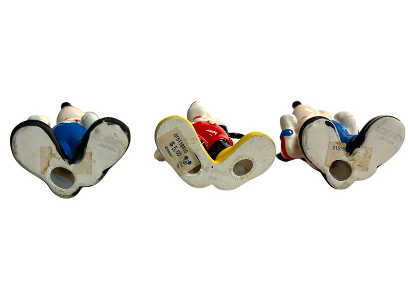 Vintage Mickey Mouse Ceramic Figurines 1980s 4"h - Etsy