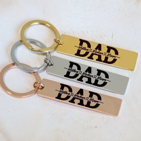 Dad Keychain - Etsy