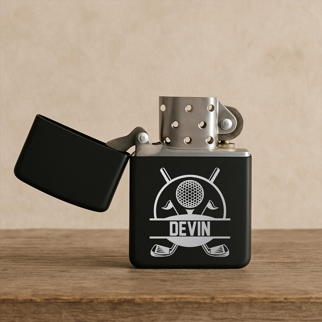 Personalized Golf Lighter, Custom Golf Gift, Golfer Present, Birthday ...