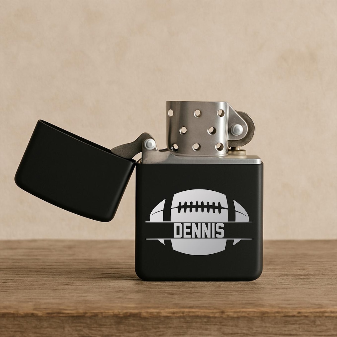 Personalized Football Lighter, Custom Name Lighter, Sports Fan Gift ...