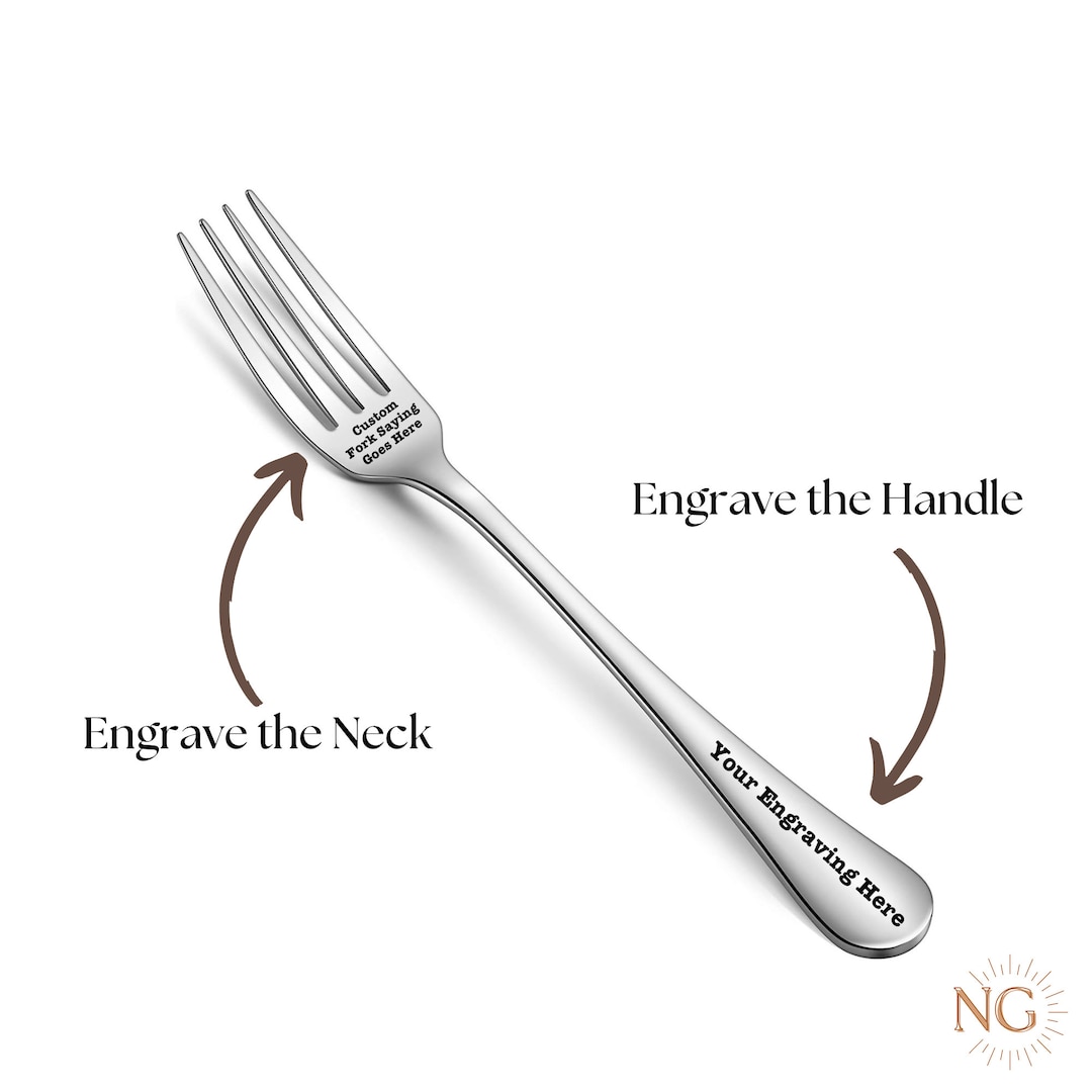 Engraved Fork, Fork With Custom Saying,funny Gift,gifts for Him,gifts ...