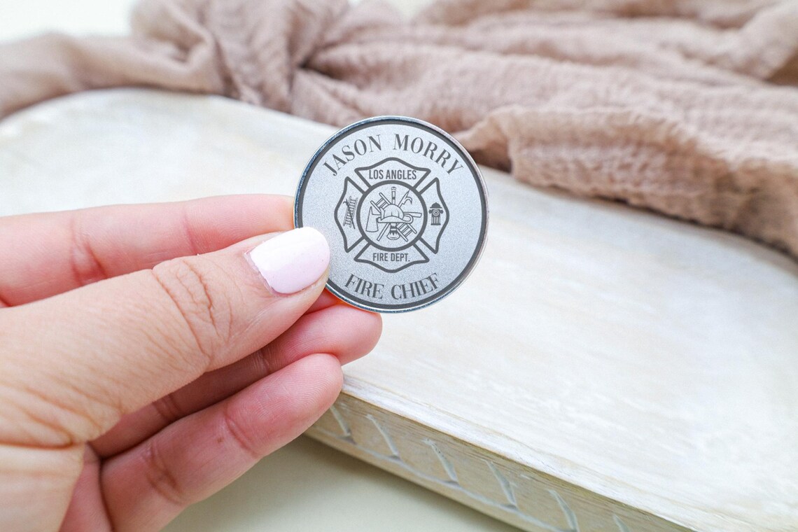 Firefighter Coin,maltese Cross Coin,firemans Prayer Coins,fire Chief ...