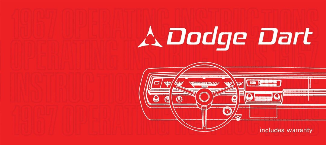 1967 Dodge Dart Owner's Manual - COLOR - Etsy