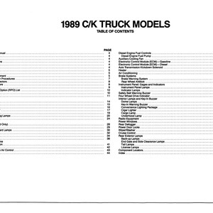 1989 Chevrolet C-K Truck Electrical Diagnosis & Wiring Diagrams Manual - Etsy
