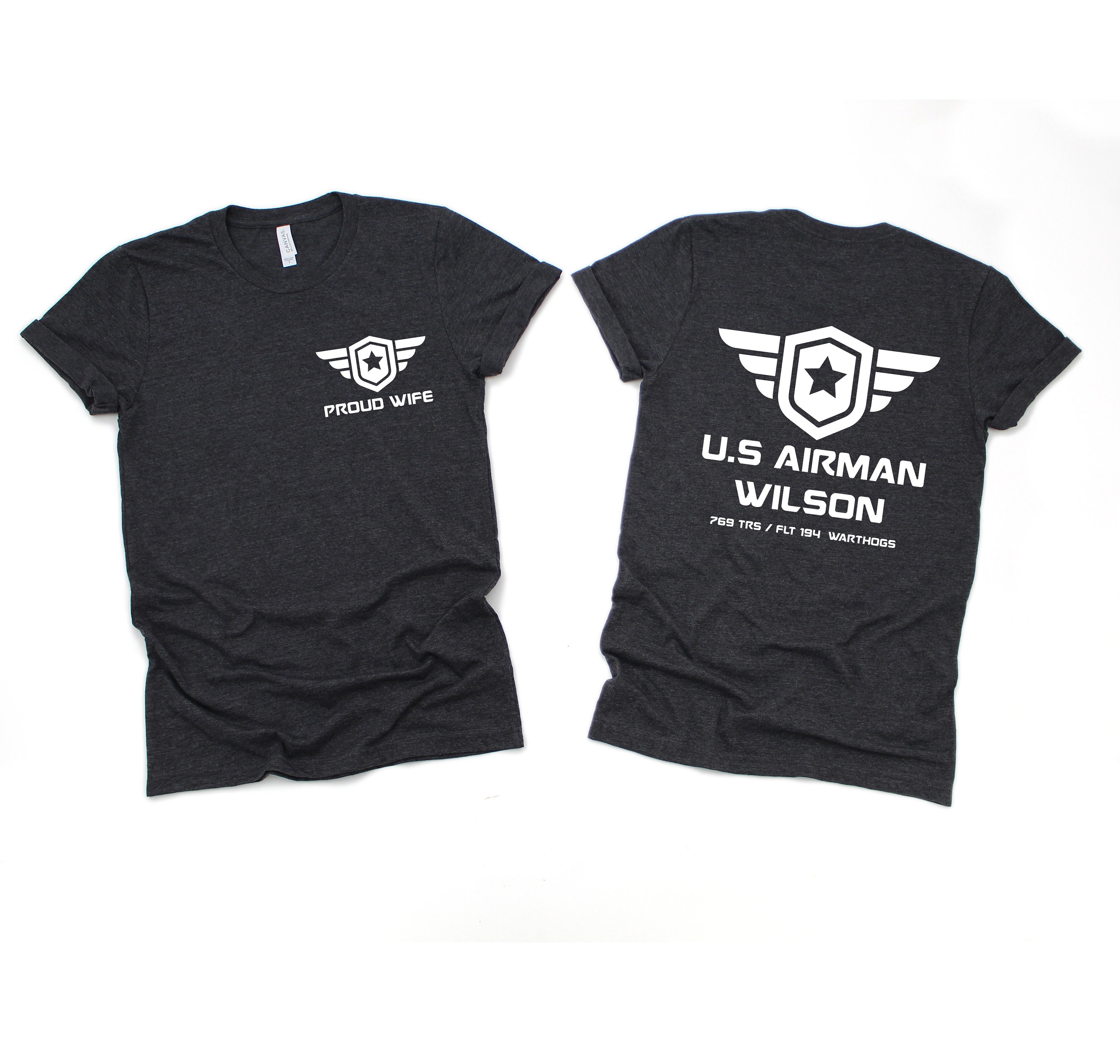 Personalized U.S. Airman Air Force Family Shirt, Proud Wife Matching ...