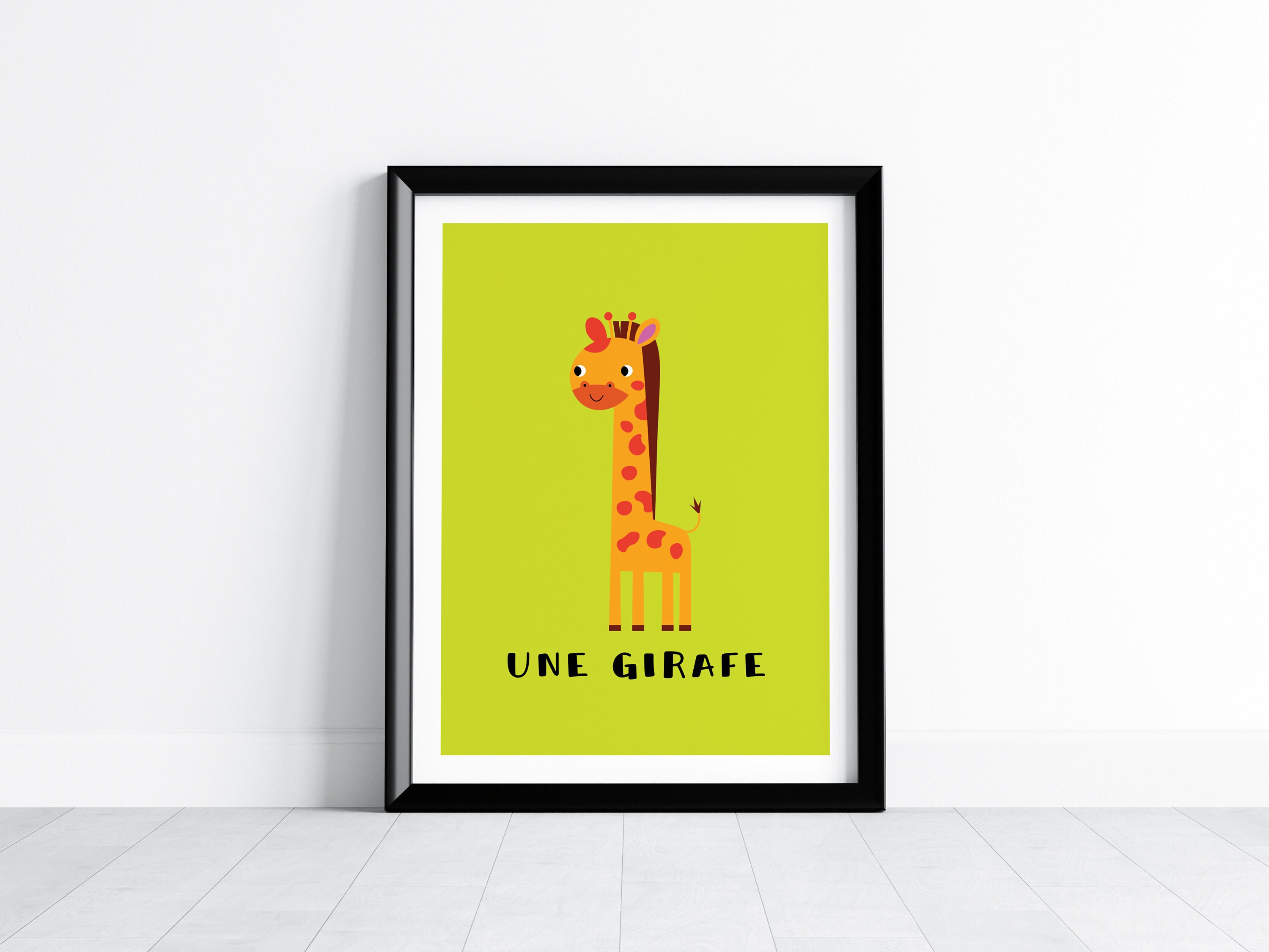 Boho Nursery Wall Art Giraffe Printable Wall Decor Safari - Etsy